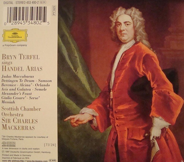 Bryn Terfel Sings Handel Arias (CD, 1997, Germany, DG, New Sealed) | eBay