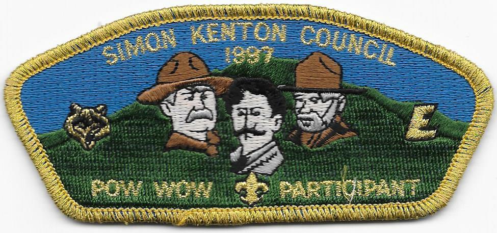 1997 Pow Wow Simon Kenton Council Strip CSP SAP Boy Scouts of America ...