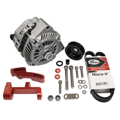 SR20 LS1 140a Alternator Upgrade Kit (Red) - includes Belt for ATI ...
