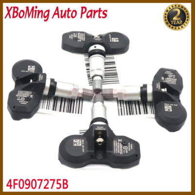 4PCS 7PP907275F TPMS Tire Pressure Sensor 433MHZ For Audi A4 A6 A8 Q7 ...