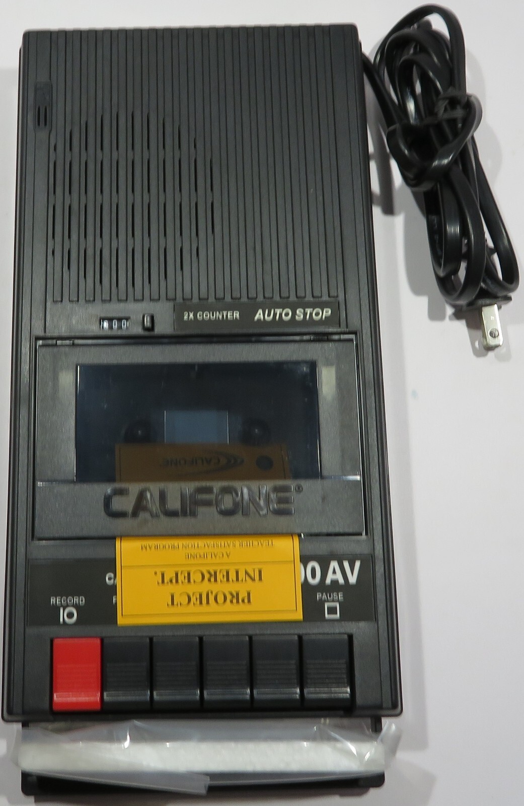 Califone 1300AV Portable Cassette Tape Recorder Player Deck for sale ...