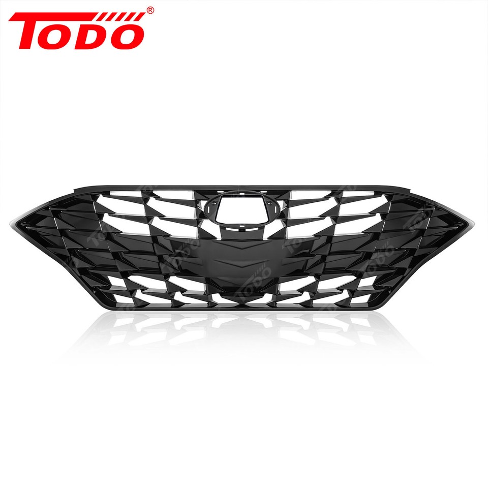 Fits Hyundai Sonata 2020-2023 Front Grille W/O Sensor Hole Gloss Black ...