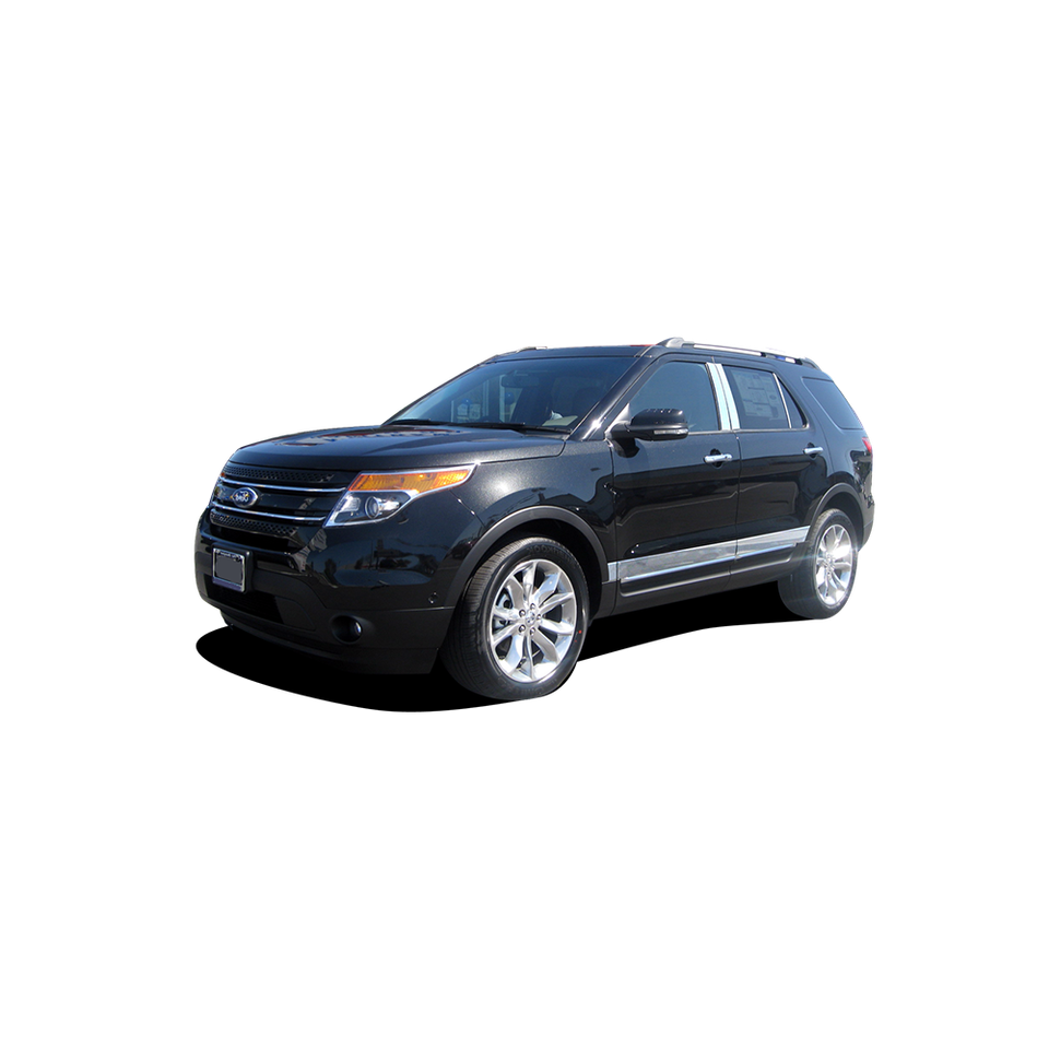Stainless Steel Pillar Trim 4Pc For 2011-2019 Ford Explorer | eBay