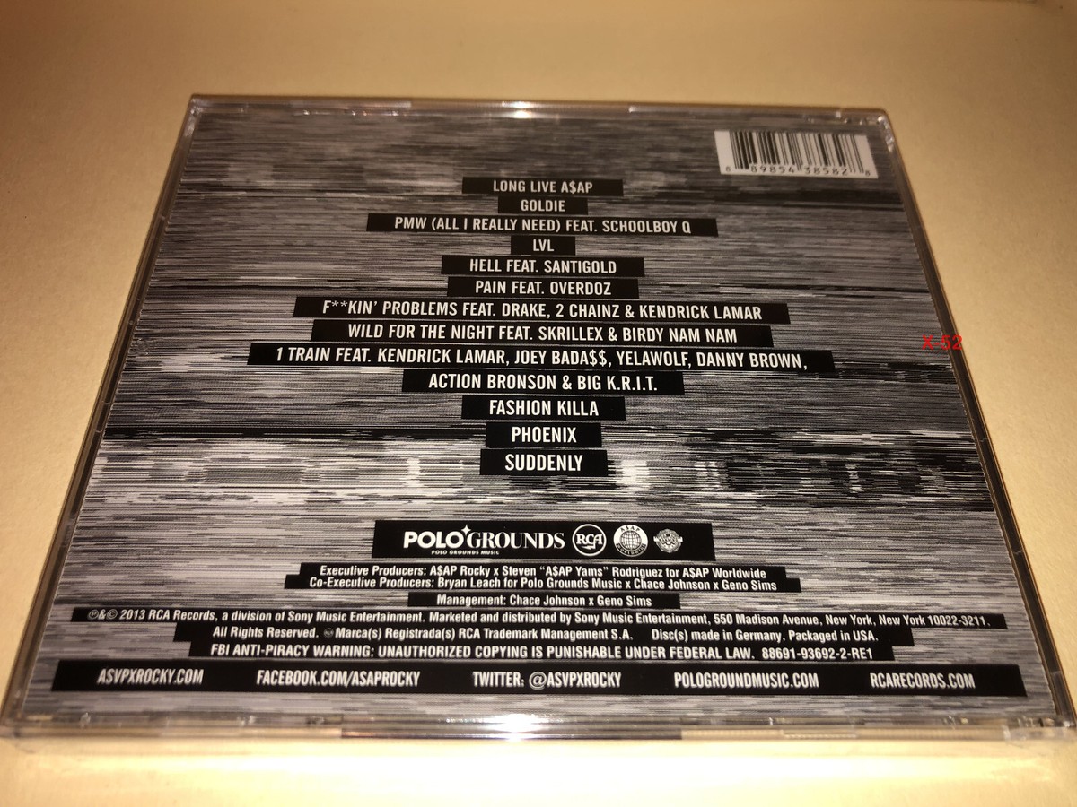 Kendrick Lamar E Asap Rocky E 2 Chainz ASAP Rocky Long Live A$AP CD