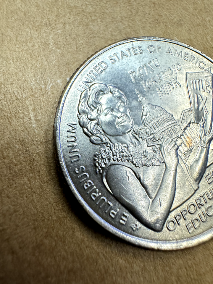 2024-P Patsy Takemoto Mink - DIE CLASH ERROR QUARTER - Beautiful Coin ...