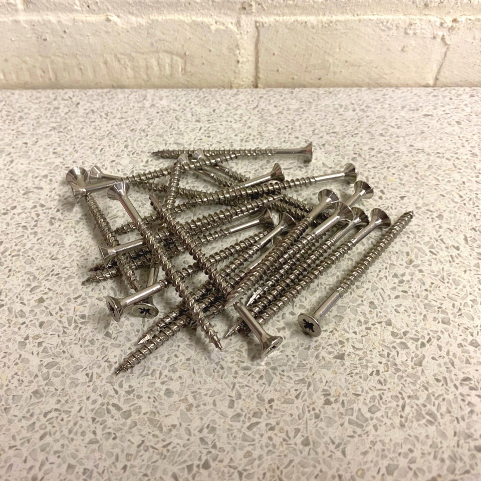 23 x Screwfix 5.0 x 80mm Turbo Ultra Prodrive Countersunk Steel Screws ...