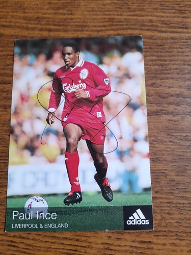 PAUL INCE card LIVERPOOL signed - ENGLAND AUTOGRAPH - rare !!! | eBay