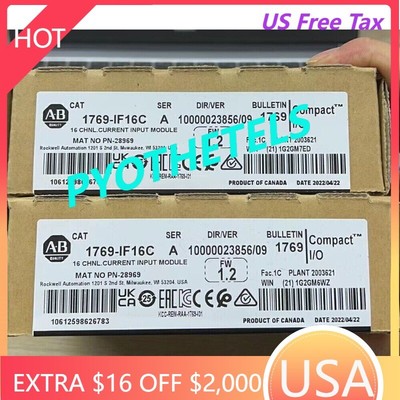 New Sealed AB 1769-IF16C Compact I/O 16Pt A/I Current Input Module US ...