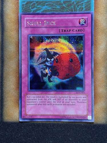 Yugioh Skull Dice EDS-003 Parallel Secret Rare LP | eBay