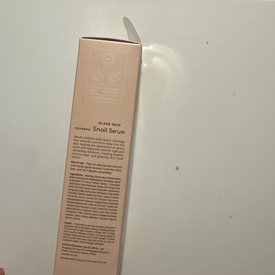 Korean Dearboo Glass Skin Snail Serum K Beauty Hydration Luminous Skin ...