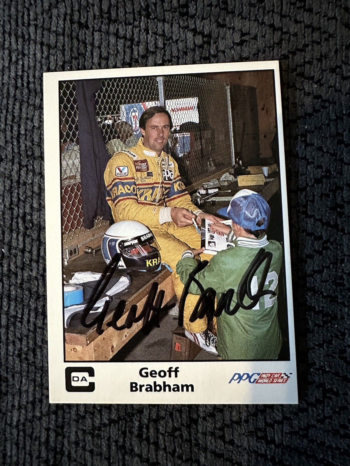 Signed Trading Card Indy 500 Car Indianapolis Geoff Brabham Autographed ...