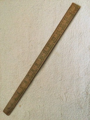 Glidden Co. - Vintage 18 inch wooden ruler | eBay