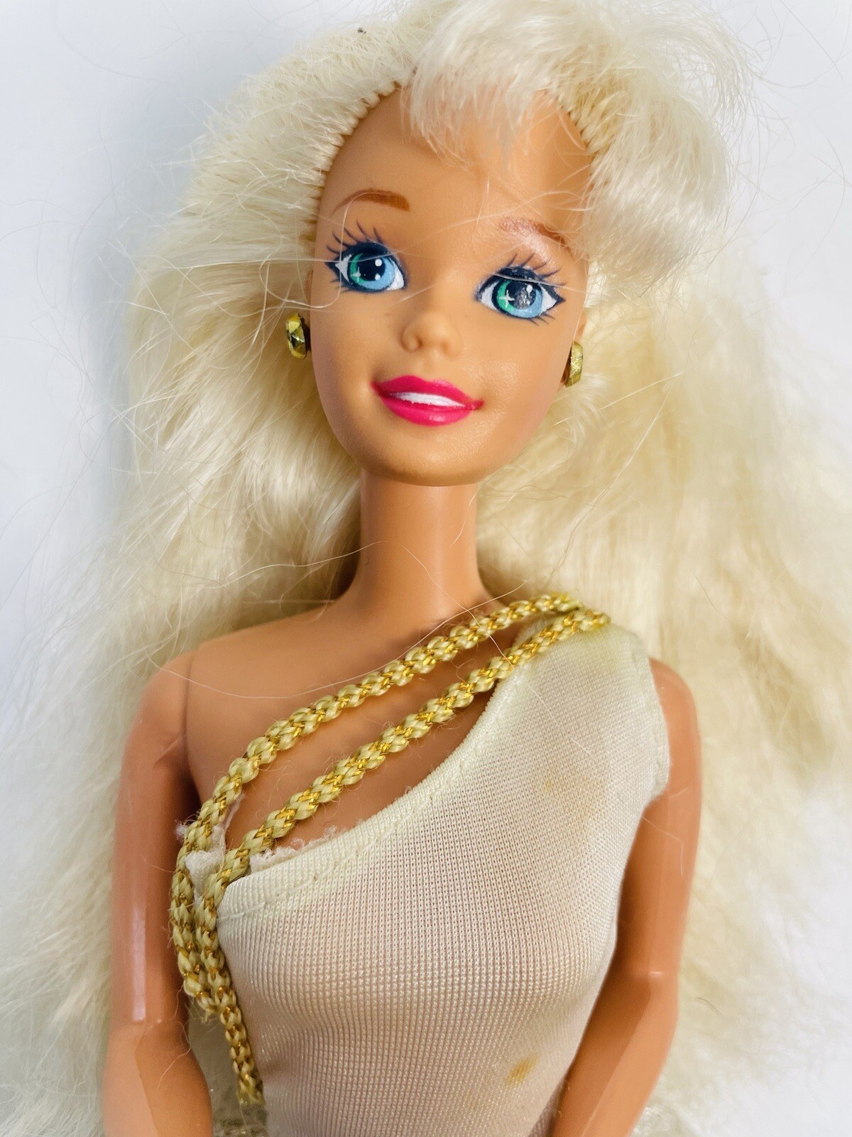 Vintage Barbie 1966 Body 1976 Head Mattel Blonde Hair Blue Eyes ...