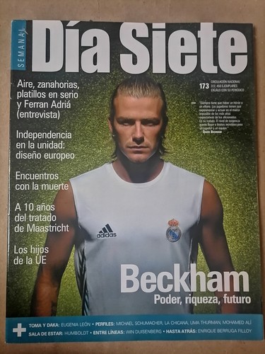 DAVID BECKHAM DIA SIETE MEXICAN MAGAZINE MEXICO SPANISH 2003 | eBay