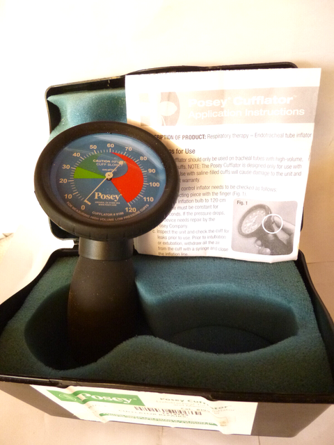 Posey 8199 Cufflator Endotracheal Tube Inflator and Manometer for sale ...