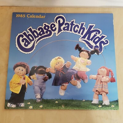 Vintage 1985 Cabbage Patch Kids Wall Calendar No Writing Crisp Pages | eBay