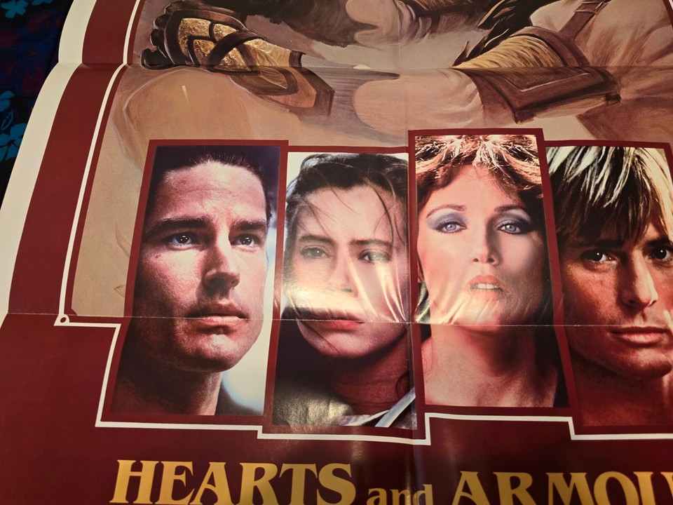 HEARTS AND ARMOUR - ORIGINAL FOLDED POSTER - 1983 - TANYA ROBERTS | eBay
