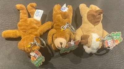 (3) LOT Bean Sprouts-Bucky/Roosevelt/Oscar Keychain Plush Beanbag | eBay