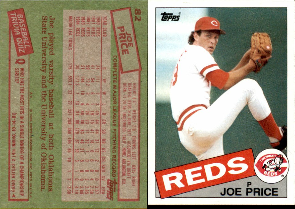 1985 Topps Baseball Cards Complete Your Set U-Pick #'s 1-200 NM/MINT | eBay