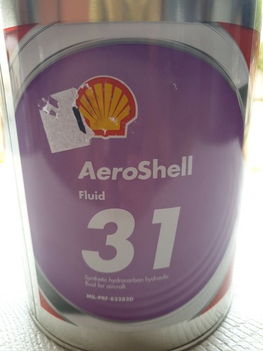 AeroShell Fluid 31 synthetic hydrocarbon based aircraft hydraulic fluid ...