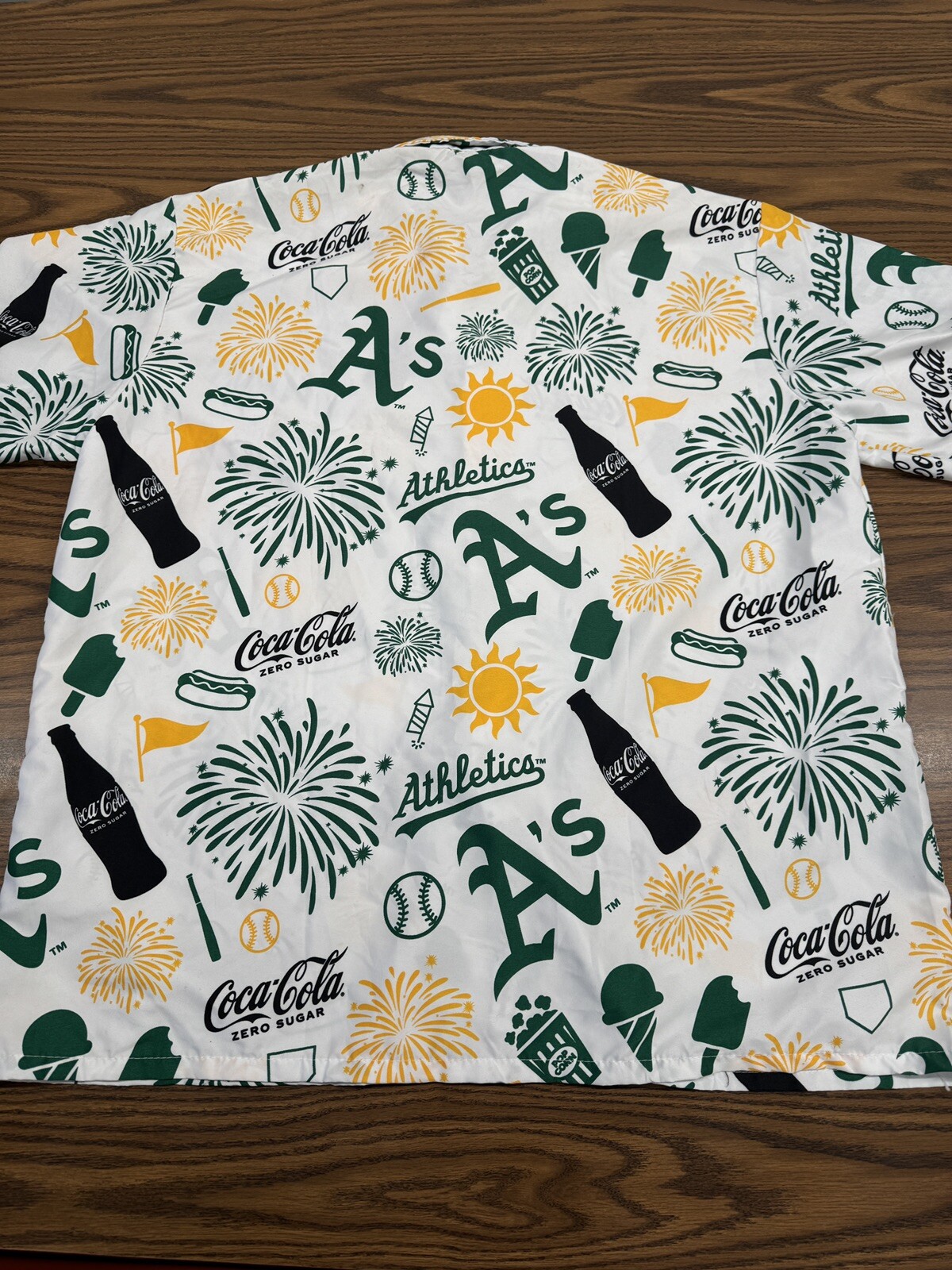 Oakland A’s Athletics SGA Aloha Floral Hawaiian Shirt July 4th XL Coca ...