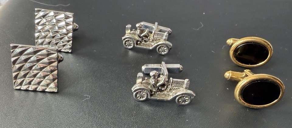 Vintage Cufflink Lot of 23 Mid-Century Modern, Novelty & Classic Styles ...