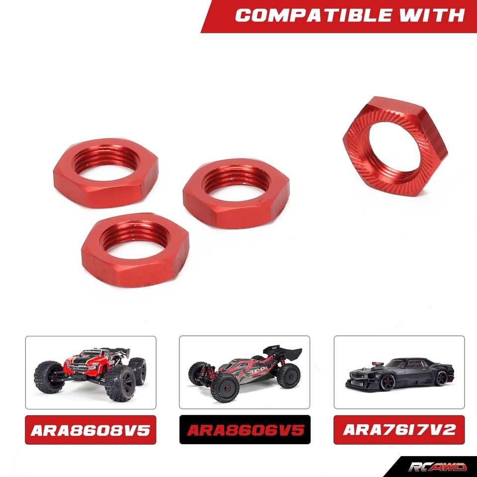 RCAWD Wheel Nut 17mm Thread for 1/7 Arrma Infraction Limitless Felony ...