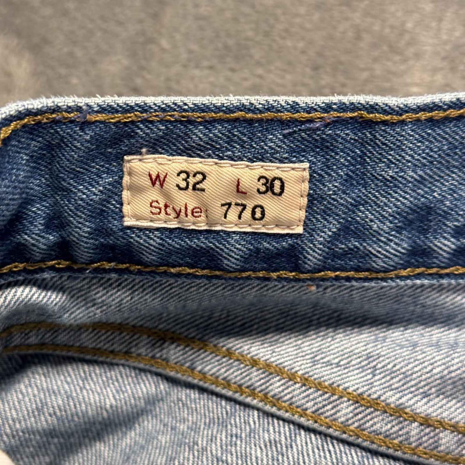 J Crew 770 Jeans Men 30x26* Blue Straight Fit Distressed Japanese ...