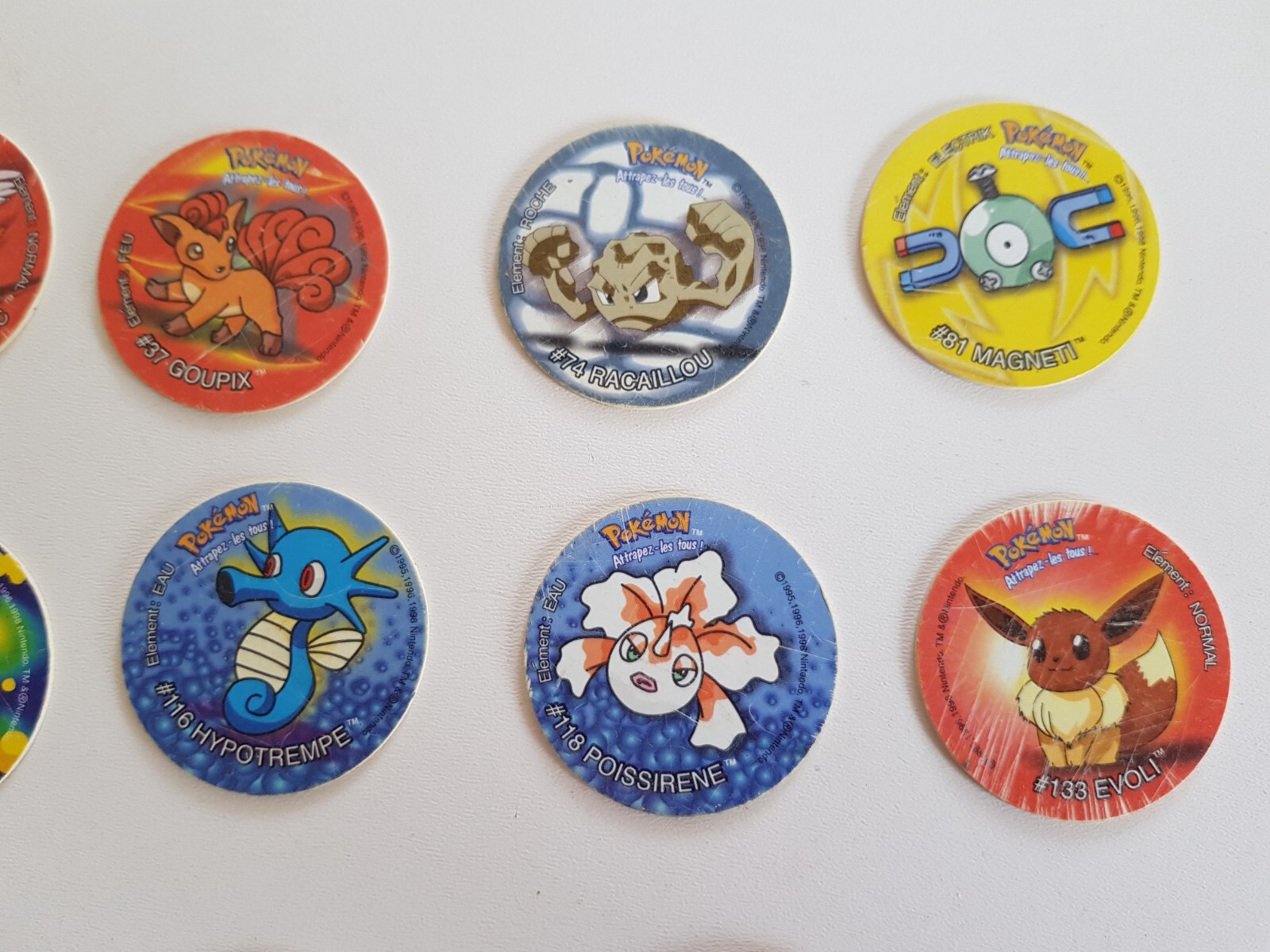 Lot de 16 POG Pokémon Nintendo (POG's) Anciens | eBay