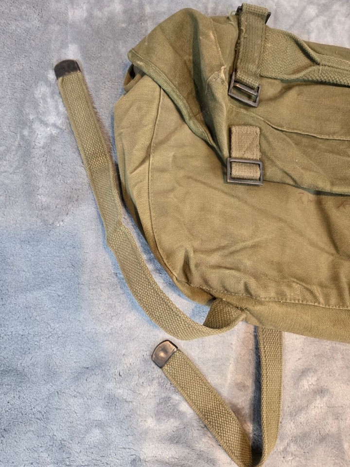 US Military M1945 Cargo Field Pack 1951 Pouch Lower Bag OD Green Canvas ...