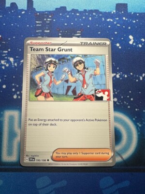 Pokemon TCG Team Star Grunt SVI 195/198 Play! Prize Pack Series NM | eBay