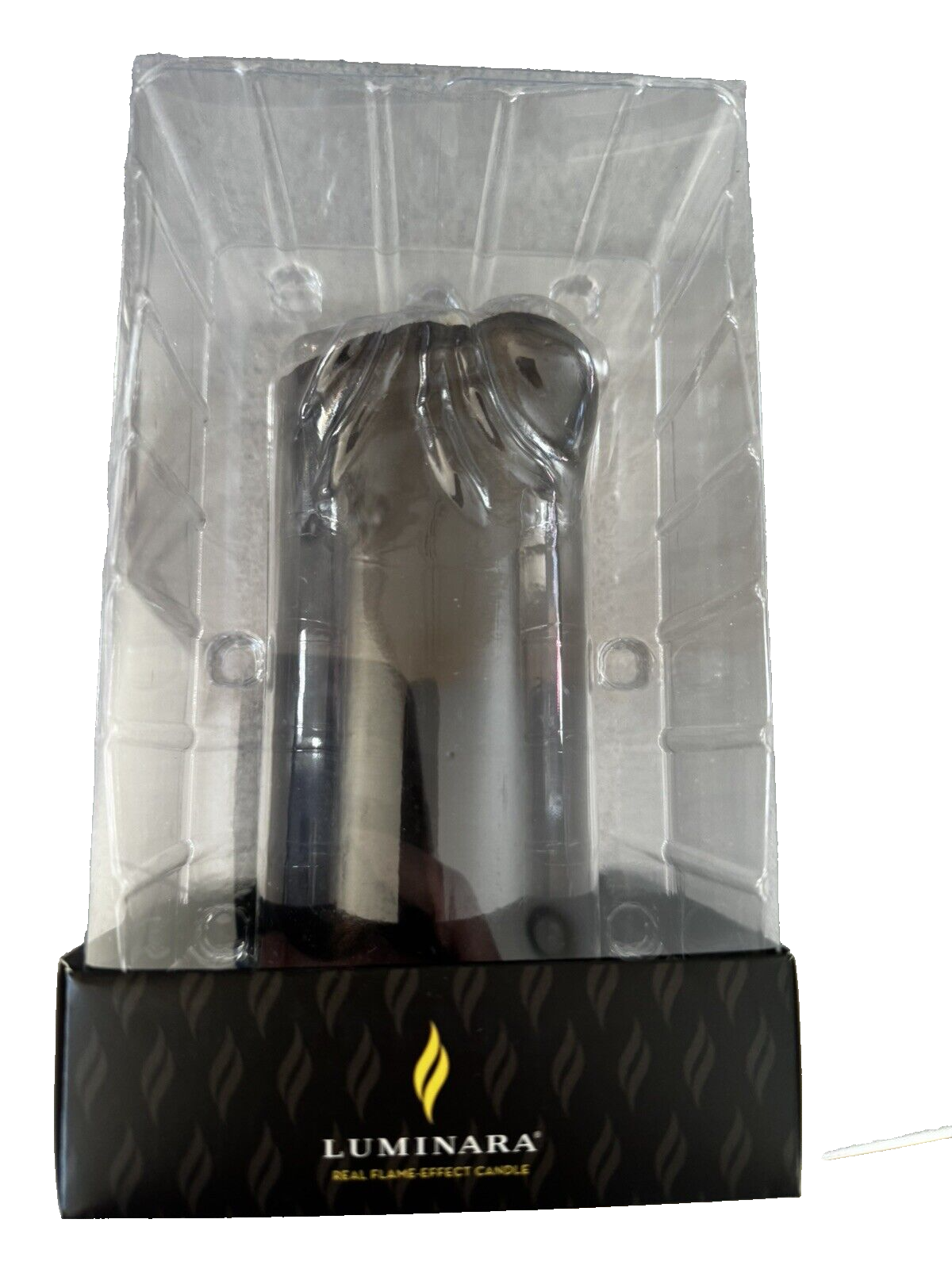 Set 2 Luminara Black Spider Pillar Candle 3” .5” Halloween Flameless ...