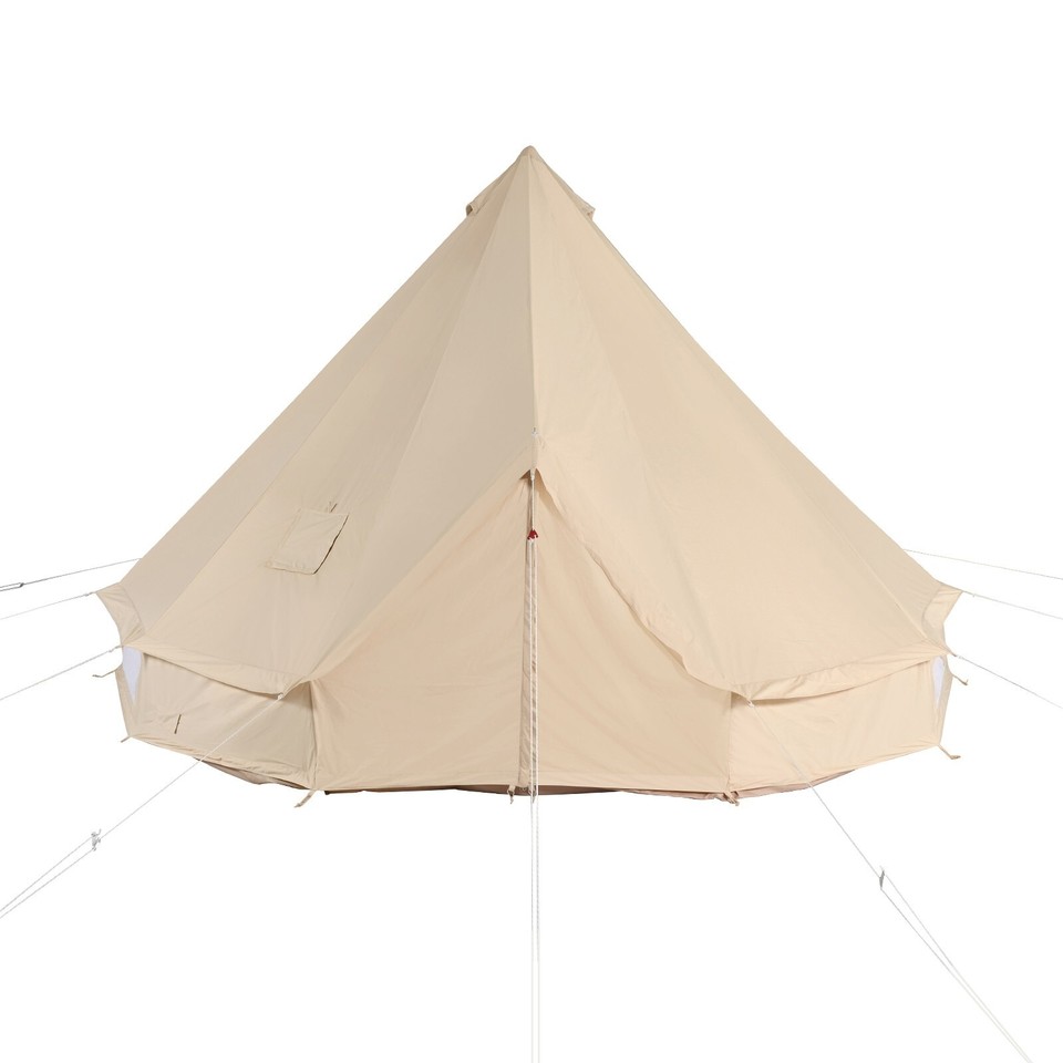 Canvas Bell Tent 3M 4M 5M 6M 7M 4-Season Camping Yurt Tent with Stove ...