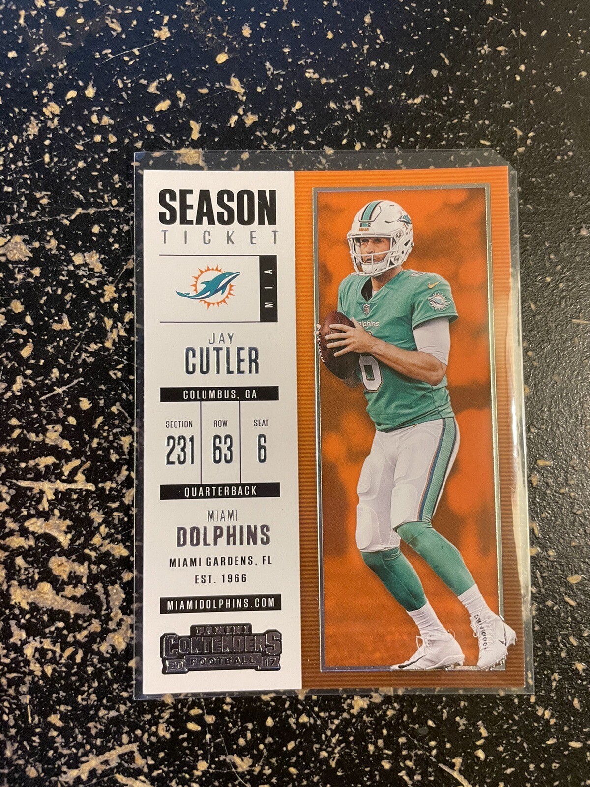 2017 Panini Contenders Jay Cutler Miami Dolphins #92 Chicago Bears | eBay