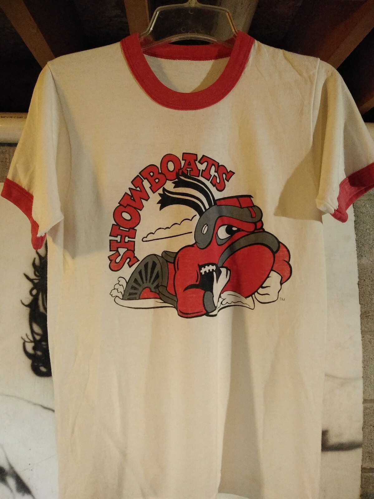 1985 DENVER GOLD vs Memphis Showboats USFL FOOTBALL Playoffs JERSEY t ...