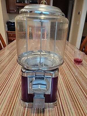 Vintage Beaver Gumball Candy Nut Bulk Toy Vending Machine w/ Coin Box ...