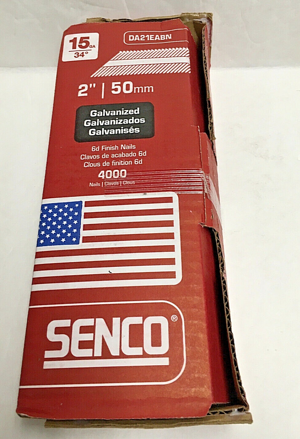 SENCO 2 In. Box of 4000 15-Gauge Fin NIB 741474200823| eBay