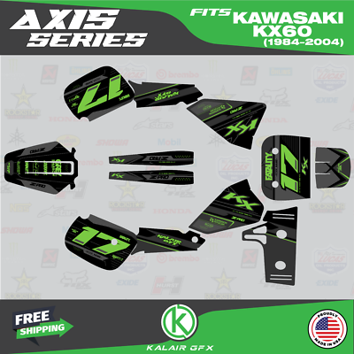 Graphics Kit for KAWASAKI KX60 (1984-2021) AXIS-Green Shift | eBay