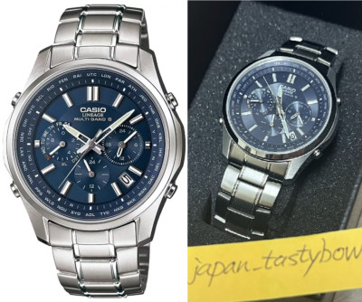 CASIO LINEAGE LIW-M610D-2AJF Blue Dial Tough Solar Radio Atomic Analog ...