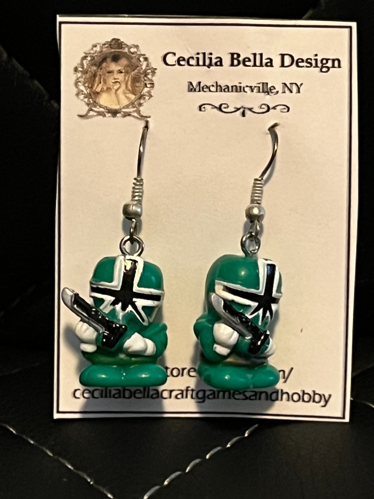Mighty Morphin Power Ranger Green Ranger Charm Earrings | eBay