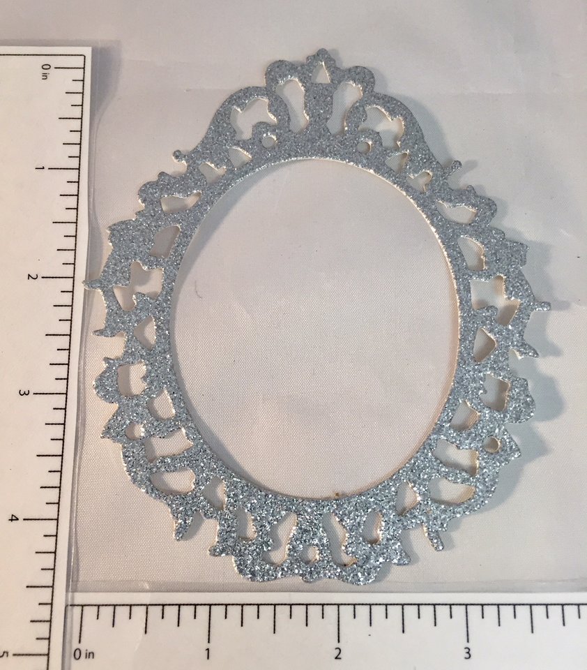 Tim Holtz Die Cuts * Oval Ornate Frame * Set of Six * Gold or Silver ...