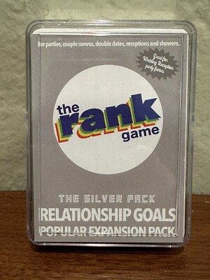 The Rank Game The Silver Pack | Relationship Goals | Card Game w/ Case ...
