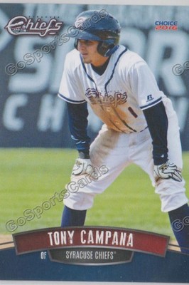 2016 Syracuse Chiefs Tony Campana RC Rookie Nationals | eBay