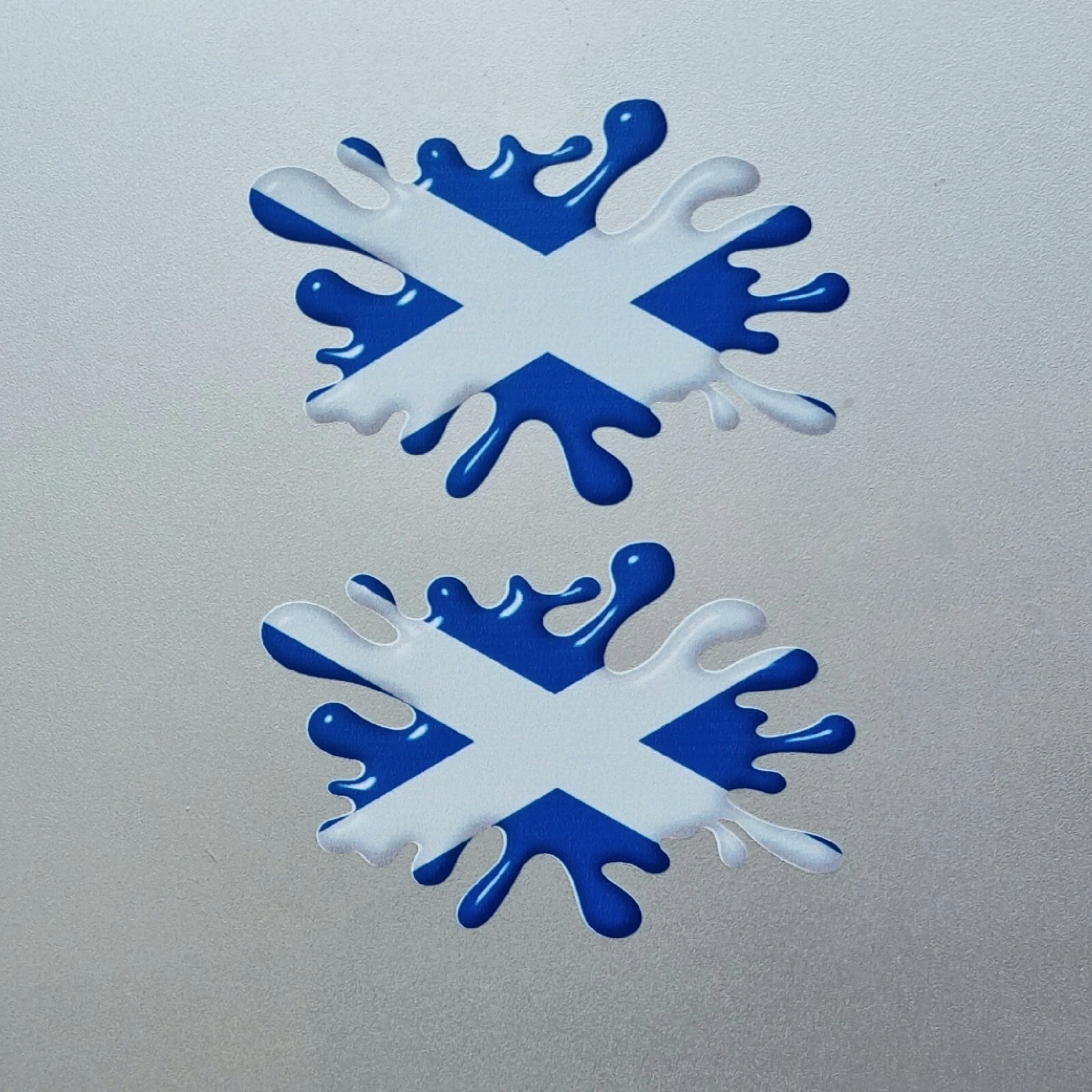 2x Small Scotland Scottish Flag Splat Vinyl Sticker For Car Van Window ...