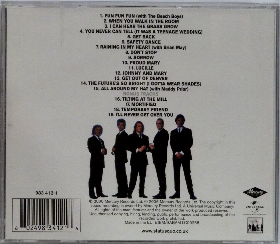 Status Quo Don't Stop 30th Anniversary Edn LIKE NEW CD + 4 Bonus Tracks ...