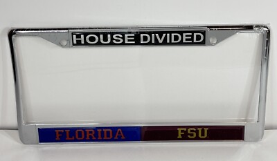Florida Gators FSU State Seminoles House Divided License Plate Frame ...