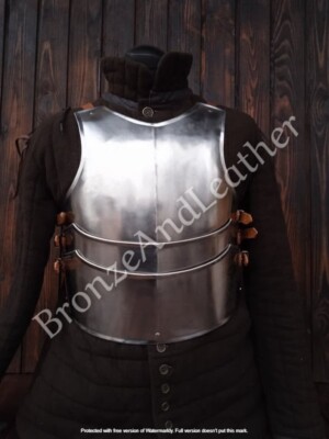 Warrior Front Armour,1mm MS,15th Century Chest Protection Armour Larp ...