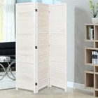 Wooden Slat Privacy Screen 3/4/6 Panels Folding Room Divider Partition ...