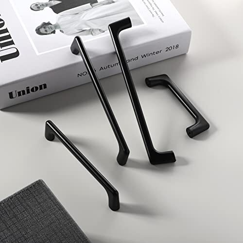20PC Black Drawer Handle-Black Kitchen Cabinet Handle Modern Minimalist ...