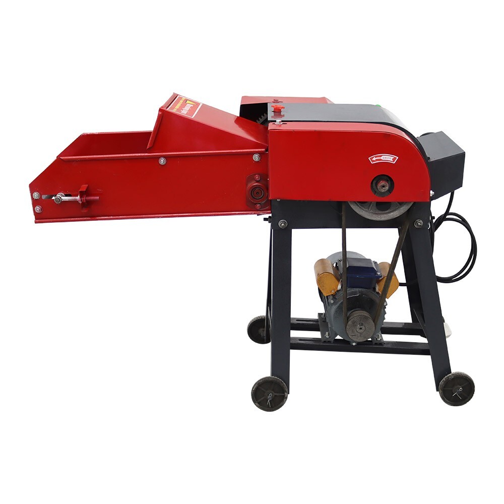 220V 4-Blade Hay Cutter Pulverizer Straw Grass Crushing Machine 400 ...